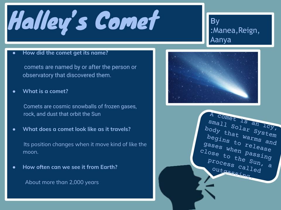 Halley comet – The Manaiakalani Network Blogging